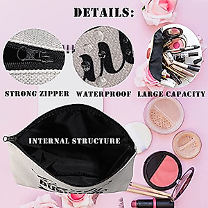 BDPWSS Dog Lover Makeup Bag Horse Riding Gift I Like Horses & Dogs And Maybe 3 People Cosmetic Bag For Horse Lover Equestrian Cowgirl Dog Mom Gift (I like horses dogs bl)