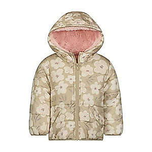 Carter's Baby Kids Winter Jacket for Girls, Khaki, 4 Years