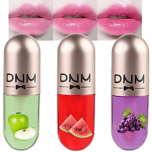 evpct 2Pcs Fruit Hydrating Glaze Lip Glow Oil Gloss Set Natural Pink Moisturizing Plumping Plumper Shiny Shimmer Vegan Tinted Butter Lip Lio Tint Gloss Oil Stain Korean Lip Oul Pil Lipoil Ool Oli Okl