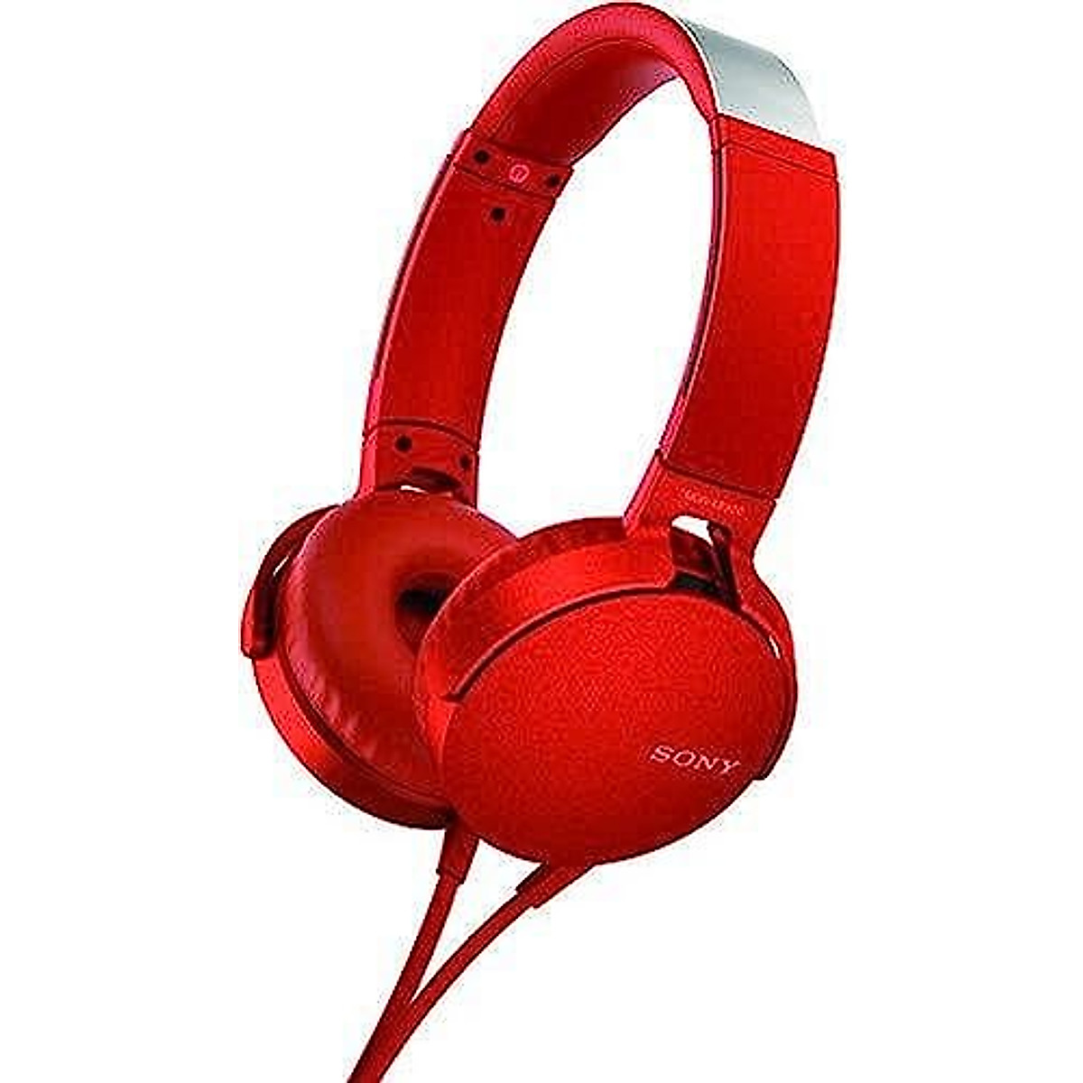Sony XB550AP Extra Bass On-Ear Headset/Headphones with mic for phone call, Red