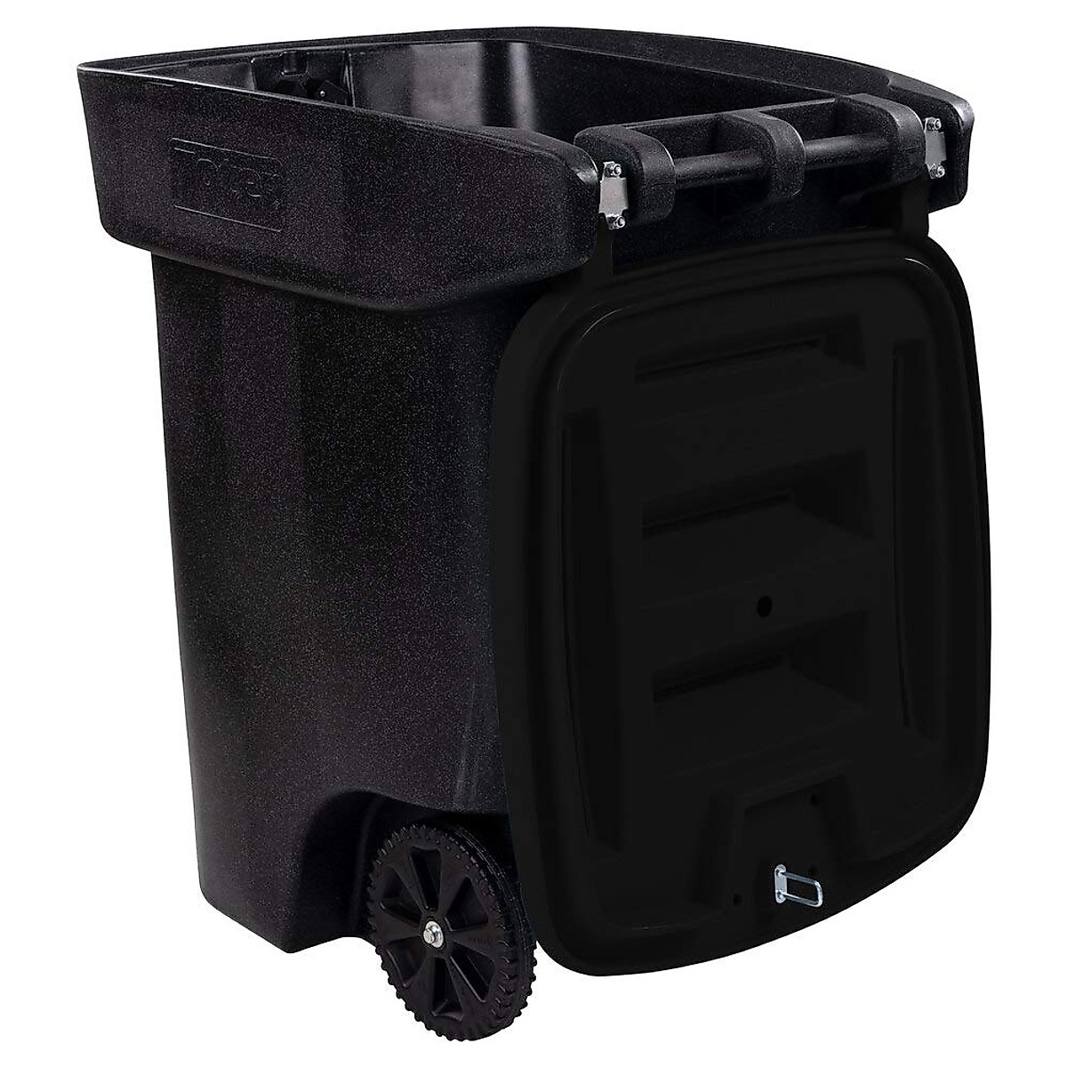 96 Gallon Fully Automated Blackstone Bear Proof Rectangular Wheeled Trash Can with Wheels and Locking Lid Trash Bag ADDED . Kitchen Garbage Can Office Trash Can Recycle Bin Waste Basket Touchless