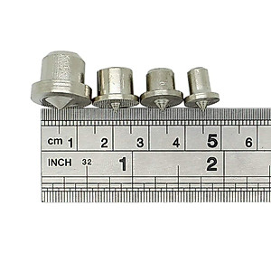 AUTOTOOLHOME Dowel and Tenon Center Transfer Plugs Point 1/4", 5/16", 3/8" and 1/2" Set of 8