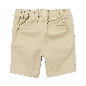 The Children's Place Baby Girls and Toddler Girls Chino Shorts, Sandy/Tidal, 5T