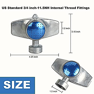 Metal Circular Square Sprinkler 360 Degree Sprinklers for Small to Medium Area Watering Outdoor Garden Yard Lawn