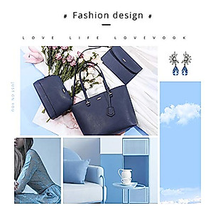 Handbags for Women Shoulder Bags Tote Satchel Hobo 3pcs Purse Set