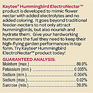 Kaytee Hummingbird Electro Nectar Ready to Use, 64oz (2 case(64oz))