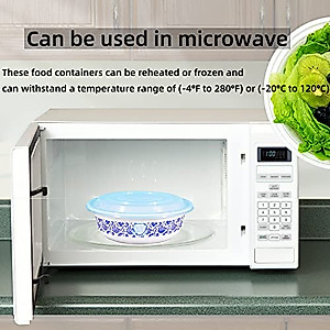 Zhongzheng (24oz) Round Meal Prep Containers,Plastic Meal Prep Bowls with Lids,Reusable Food Storage Containers,Disposable salad bento box sets,Stackable, Microwaveable, Fridge Safe.（25 Sets）