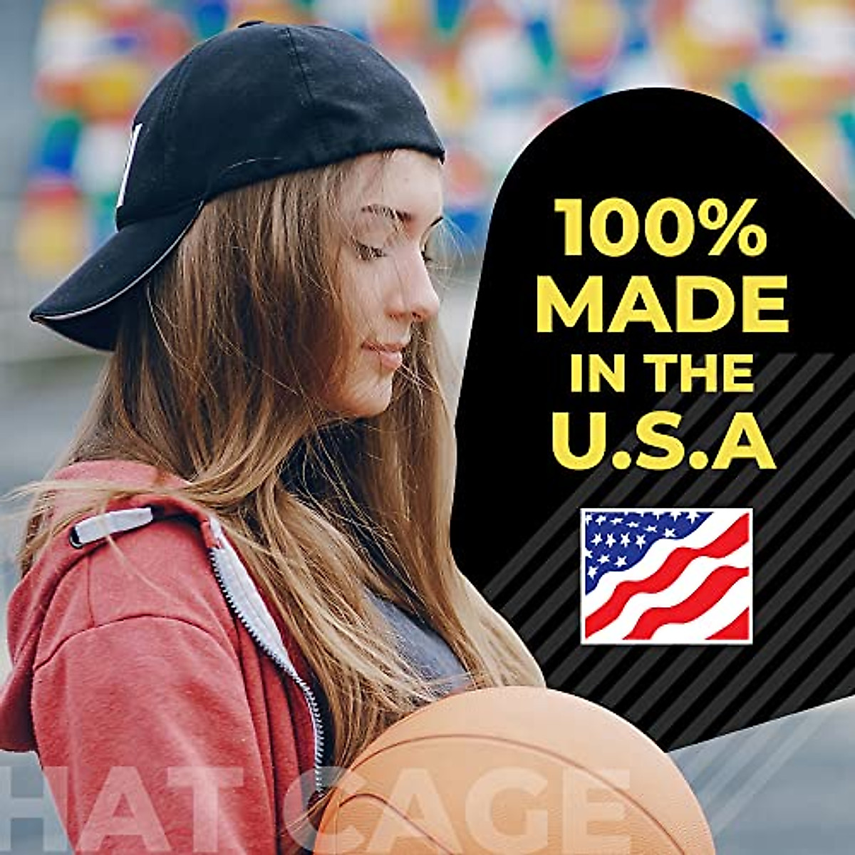 BallcapBuddy - Original and Patented Hat Cleaner, Hat Washer for Washing Machine or Dishwasher, Cap Washer Frame for Flat & Curved Hats, 3 Pack, Black, Made in USA