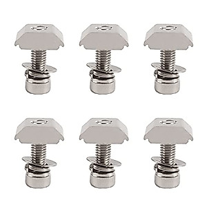 6 Sets Solar Panel Clamps Solar Mounting Brackets Metal Roof Mounting Bracket Screw for RV Boat Caravans Off Gird Installation,Set of 4 Units