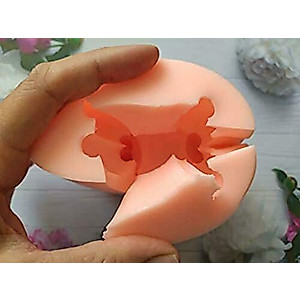 soap Molds Resin Beeswax candle, plaster 3d Balloon dog silicone Mold