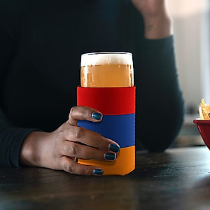 VHPVHP 2 PCS Armenian Flag Can Cooler Party Gift Beer Drink Coolers Coolies