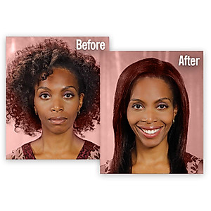 Ontel Simply Straight - Ceramic Straightening Brush | Ultra Fast Heat Up, Compact, Portable, Argan Oil Infused 3D Ceramic Bristles