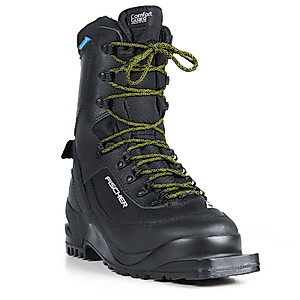 Fischer Unisex BCX Transnordic 75 Waterproof Adult Warm Durable Leather Stable Easy Walk Non Slip Sport Nordic Snow Ski Boots, Black, 42
