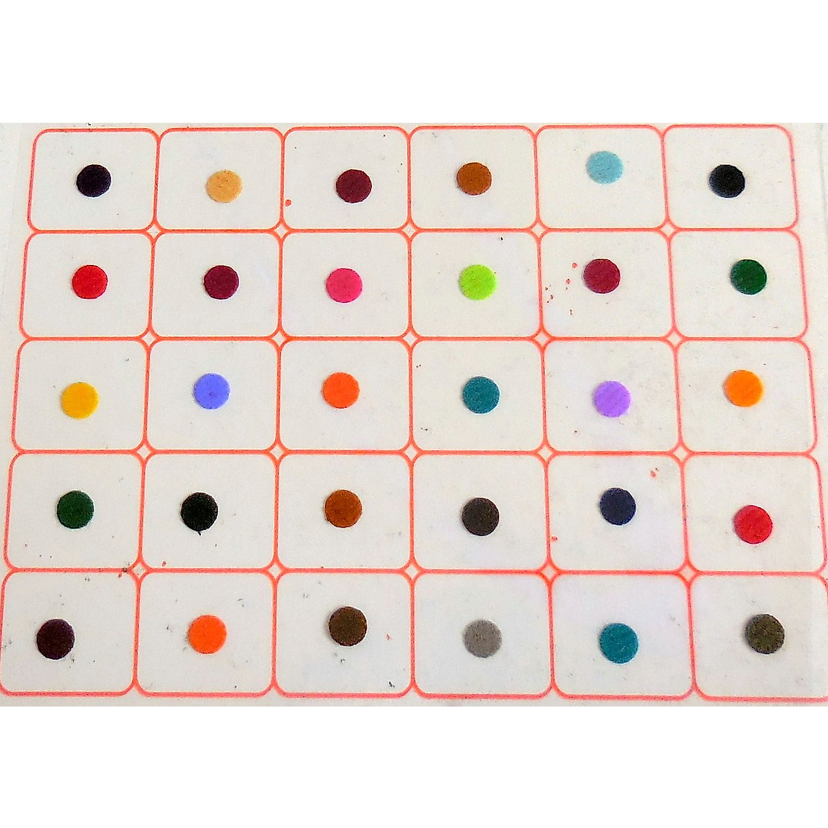 720 X Count Bindi dots Multi size multicolor Bindi Round Bindi Polka dots daily use bindi stickers (Multicolored)