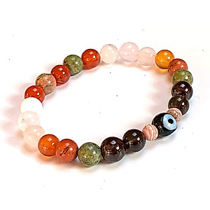 Fertility Support Stretch Bracelet, Pregnancy Bracelet - Crystals for Well-Being & Balance