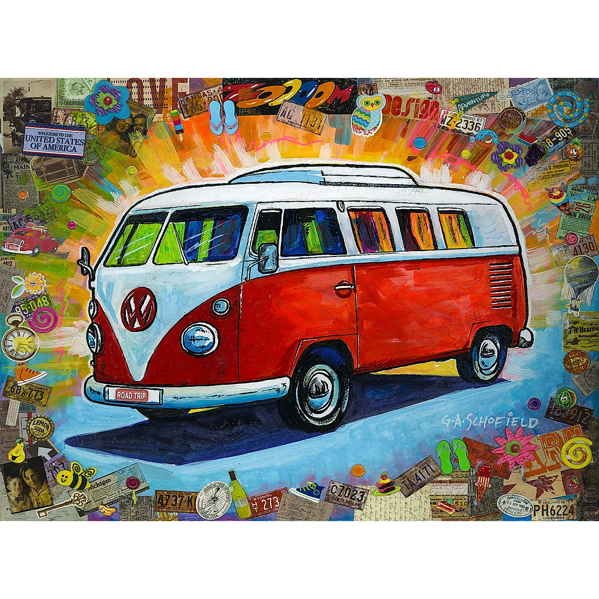 The Bus 500 Piece Jigsaw Puzzle
