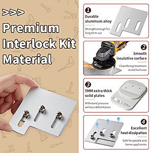 Generator Interlock Kit Compatible w/Square D QO & Homeline 150 or 200A Breaker Box, 1-3/8” Space on Main & Generator Circuit Panel, Safety Manual Lockout Transfer-Switch for Outdoor Portable Power