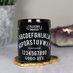 Mug - Ceramic Tea/Coffee - Talking/Ouija Board Mug - Black Gothic Wicca Witchcraft Design - Spirit Board