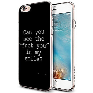 Case Snap on iPhone 6 6s 4.7 inch Can You See The Fuck You im My Smile