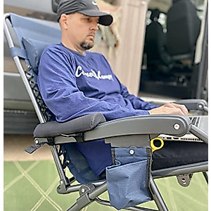 Zero Gravity Chair Cushion for Foot Rest Bundle with Arm Rest-Standard Size