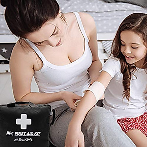 Professional 300 Piece (40 Unique Items) First Aid Kit | Emergency Medical Kits | Home, Business, Camping, Car, Office, Travel, Vehicle, Kids, Boat, Survival, Supplies
