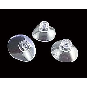 HONBAY 50pcs 20mm Diameter Mini Clear Plastic Suction Cup Without Hooks