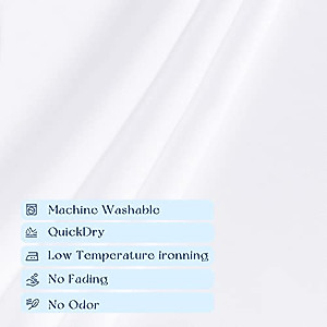 Yabool White Table Cloth Rectangle,Polyester Table Cloth, Wrinkle Resistant Washable Polyester Table Cover for Wedding Dining Table Buffet Parties and Camping. (White, 60 x 102 Inch 6Pack)