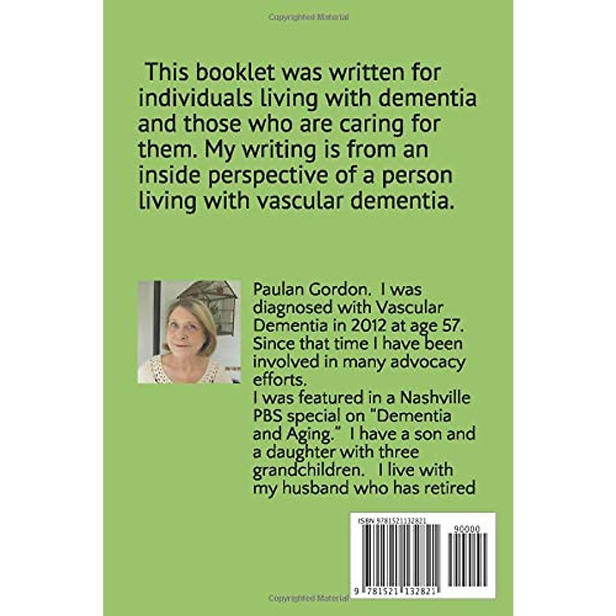 Vascular Dementia: An Inside Perspective by Paulan Gordon