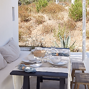 Costa Nova Ceramic Stoneware 8 oz. Fruit Bowl - Aparte Collection, White | Microwave & Dishwasher Safe Dinnerware | Food Safe Glazing | Restaurant Quality Serveware