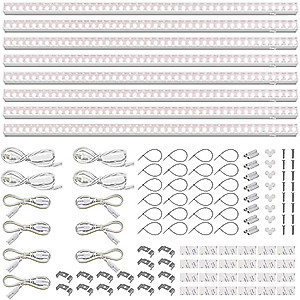 Barrina T5 Grow Lights, Full Spectrum LED Grow Lights for Indoor Plants, 3ft 128W (8 x 16W, 800W Equivalent), Grow Lights for Seed Starting, Greenhouse, Plug and Play, Pinkish White, 8-Pack