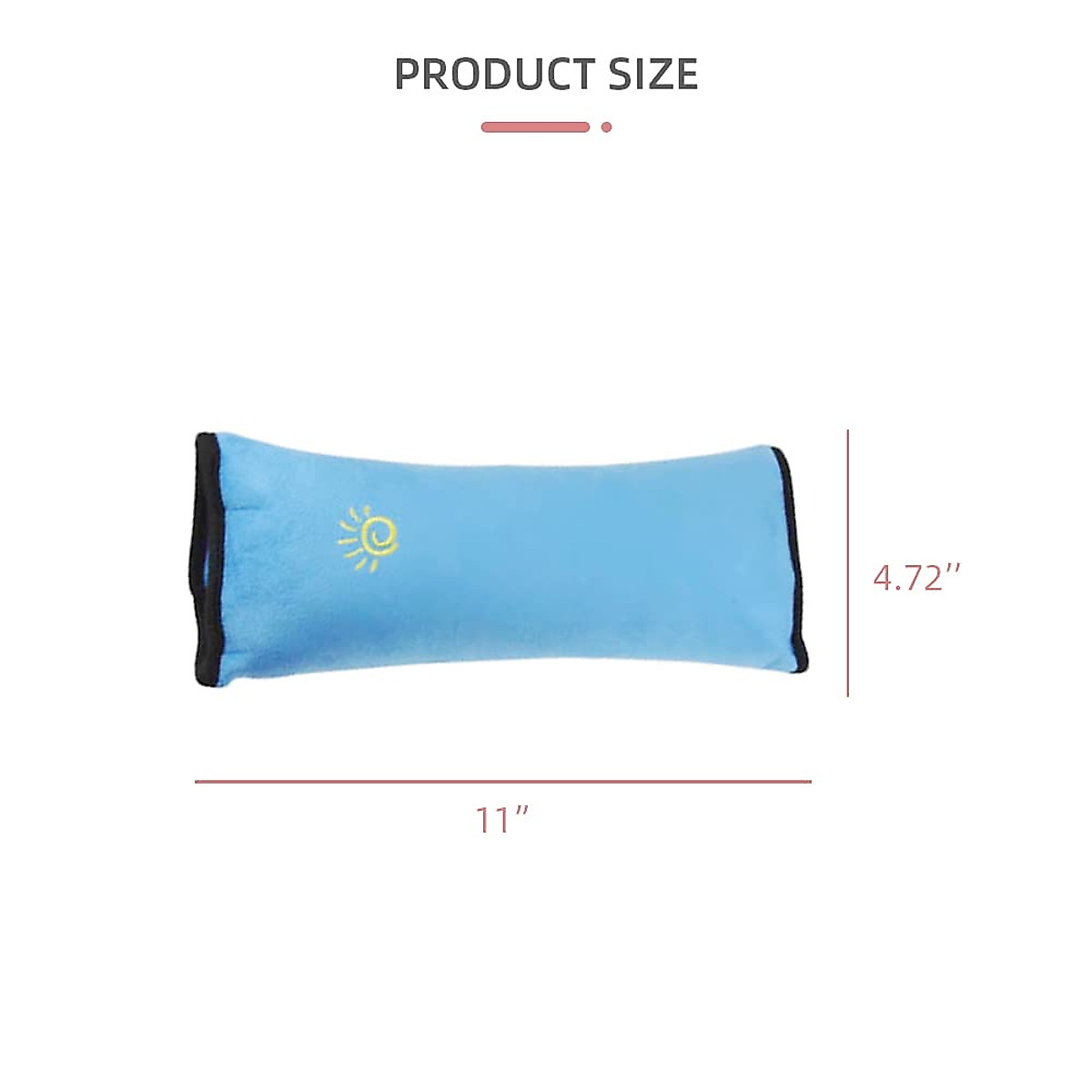 Yingliqi Seatbelt Pillow for Kids in Car, Safety Belt Cushion Kids, Travel Head Neck and Shoulder Car Seat, 2 Packs (Yingliqi2021)