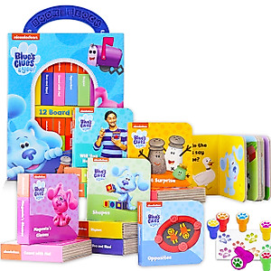 Nick Shop Blue's Clues My First Board Books Bundle - 12 Disney Blue's Clues Board Books for Toddlers, Kids | Blue's Clues Book Set with Bonus Stickers (Blue's Clues Educational Toys)