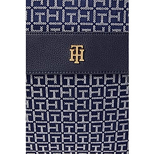 Tommy Hilfiger Camilla II Flap Backpack-Square Monogram Jacquard Navy/White One Size