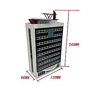Outland Models Scenery Tall Office Building w Helicopter Pad 1:160 N Scale