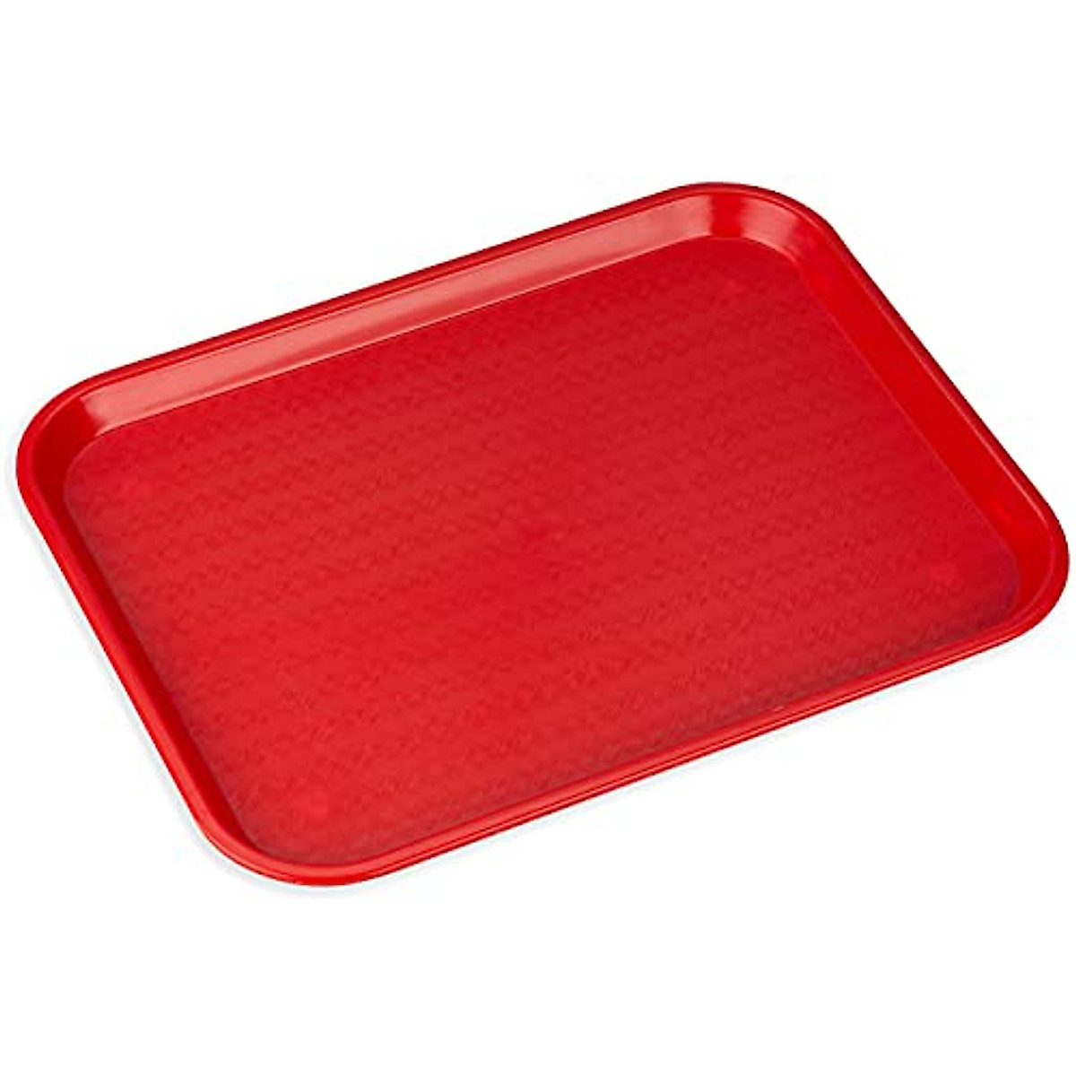 Carlisle FoodService Products Cafe Plastic Fast Food Tray, 14" x 18", Red