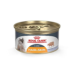 Royal Canin Feline Care Nutrition Hair & Skin Care Loaf in Sauce Canned Cat Food, 3 oz., Case of 24