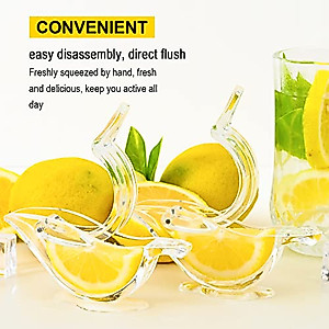 2 Pack Bird Lemon Squeezer, Lemon Juicer Acrylic Manual Juice Lime Squeezer Bird Shape Lemon Slice Wedge Squeezer (2)