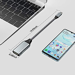 vilcome USB C to HDMI Adapter, Aluminum Thunderbolt 3 to HDMI Adapter Converter 4K@60Hz,USB 3.1 Type C Hub for MacBook Pro,MacBook Air,XPS,Samsung Galaxy S10/S9/Note 10/9/8 and More