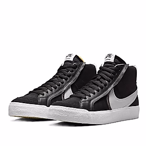 Nike Men's SB Zoom Blazer Mid Shoe, Black/White, 10 M US