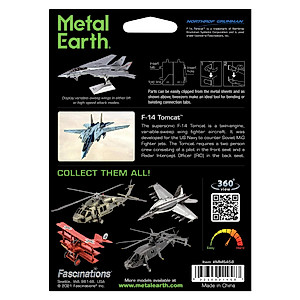 Metal Earth F-14 Tomcat 3D Metal Model Kit Fascinations