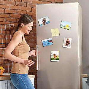 SMARTAKE 40 Pcs Refrigerator Magnets, 6x2mm Small Round Fridge Magnets, Multi-Use Premium Neodymium Tiny Circle Magnets, for Whiteboard, Billboard, Crafts, DIY, Home, Kitchen, Office, School (Gold)