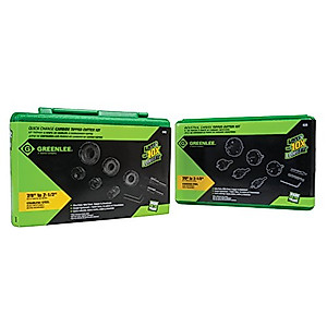 Greenlee - Carbide Cutter, Qck Chnge, 8Pc, Hole Making (648)