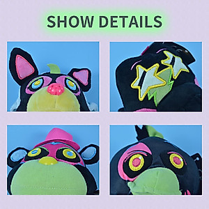 Kahopy Glow in The Dark Plush Freddy Stuffed Animals Black Light Plush Toy, 2 Golden Bear Figures, Collectible Gifts for Kids Fans