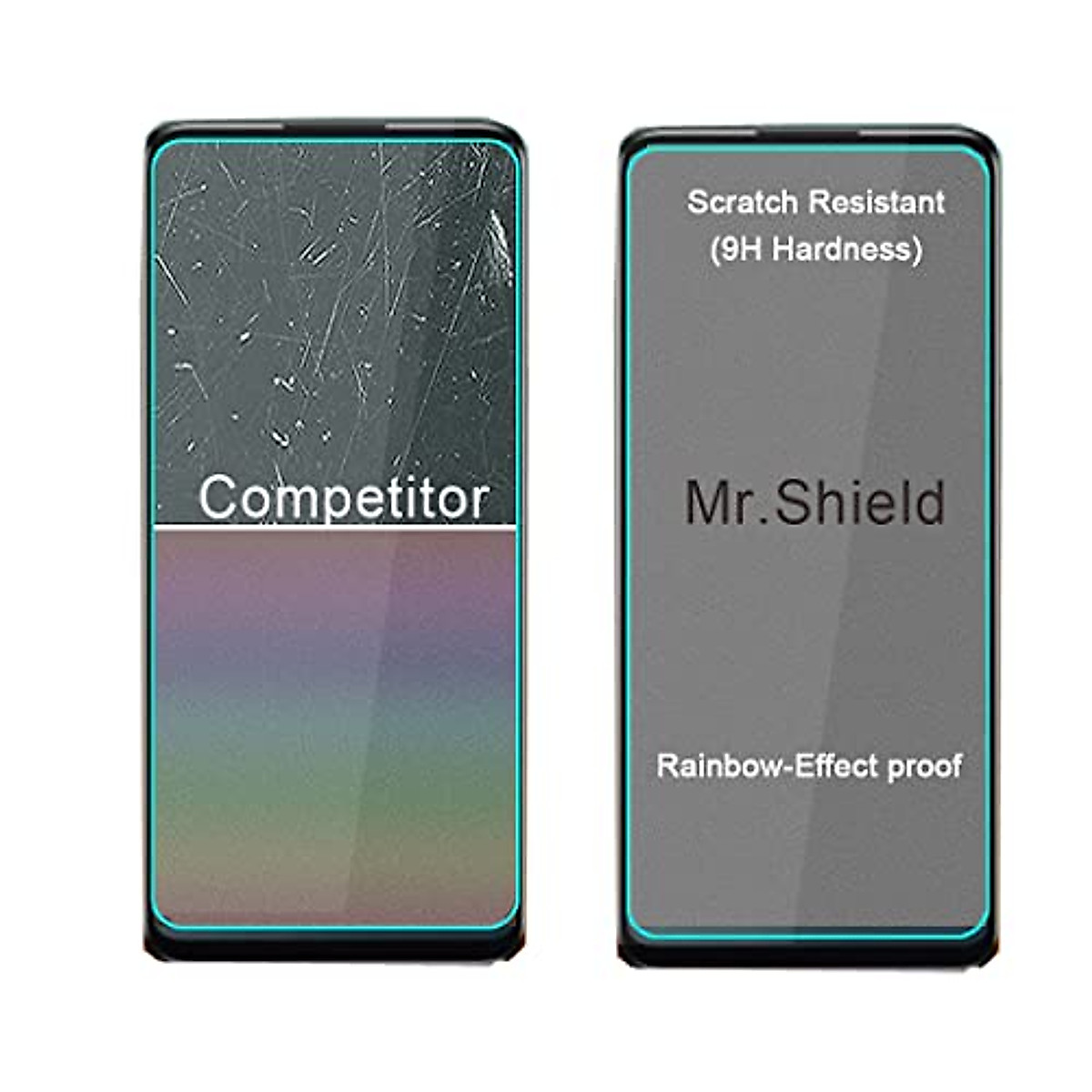 Mr.Shield [3-Pack] Designed For TCL 30V 5G / TCL 30 V 5G [Tempered Glass] [Japan Glass with 9H Hardness] Screen Protector with Lifetime Replacement