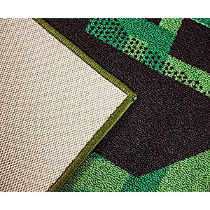 Minecraft Green Creeper Printed Area Rug | 60 x 39 Inches