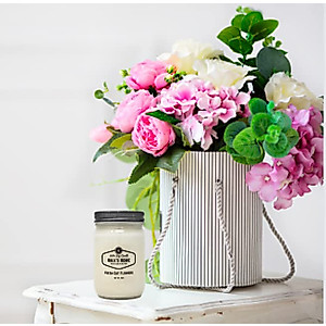 Nika's Home Fresh Cut Flowers Soy Candle 12oz Mason Jar Non-Toxic White Soy Handmade, Long Burning 50-60 Hours Highly Scented All Natural, Clean Burning Candle Gift Décor