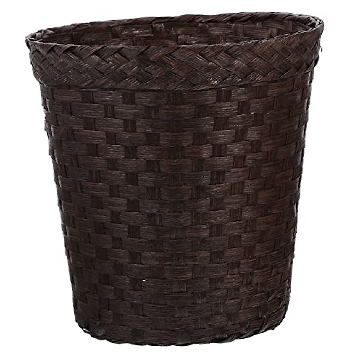 Ipetboom 1Pc Woven Baskets for Storage, Laundry Basket Bathroom Trash Can Garbage Can Small Trash Can Wicker Baskets Blanket Basket Storage Baskets Paper Rattan Basket for Home, Coffee