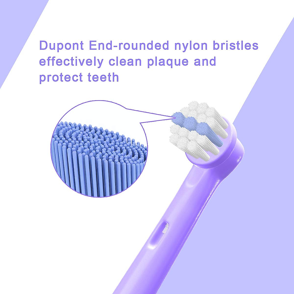 WuYan Replacement Toothbrush Heads for Oral B, 8 Pack Adults Multicolor Precision Electric Toothbrush Heads Compatible with 7000/Pro 500/1000/3000/8000/ 9000