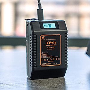 VILTROX 99Wh 14.8V V Mount Battery, 6700mAh V-Lock Mount Power Battery 10A Up Type-C, Dual D-Tap, USB-A, BP Outputs PD Fast Charging, for BMPCC 4k 6k Camcorders Cameras LED Lights Monitor