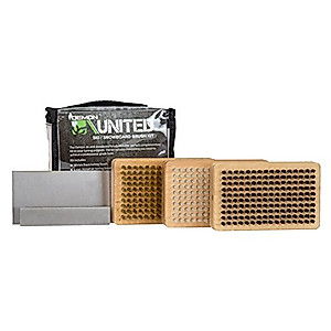 Demon United Ski/Snowboard Wax Brush Kit - Bonus Includes Metal Scraper and Edge File